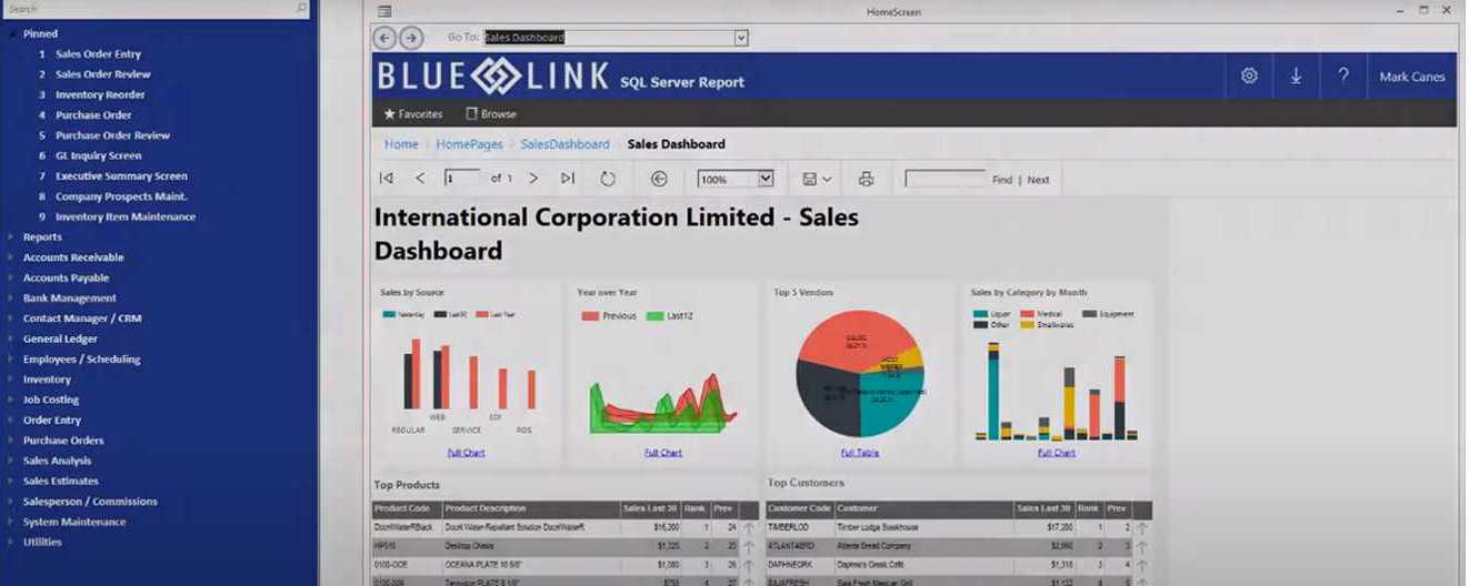 ERP Software Features | Blue Link Inventory & Accounting ERP